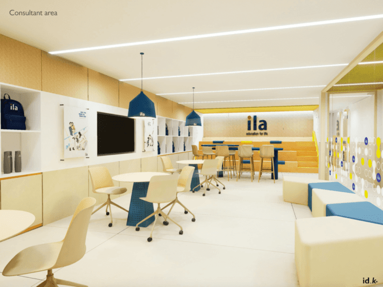 Facilities at ILA English teaching centers - For all ages