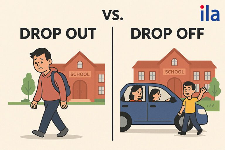 Drop out là gì? Cách dùng Drop out, Drop out of - ILA Vietnam